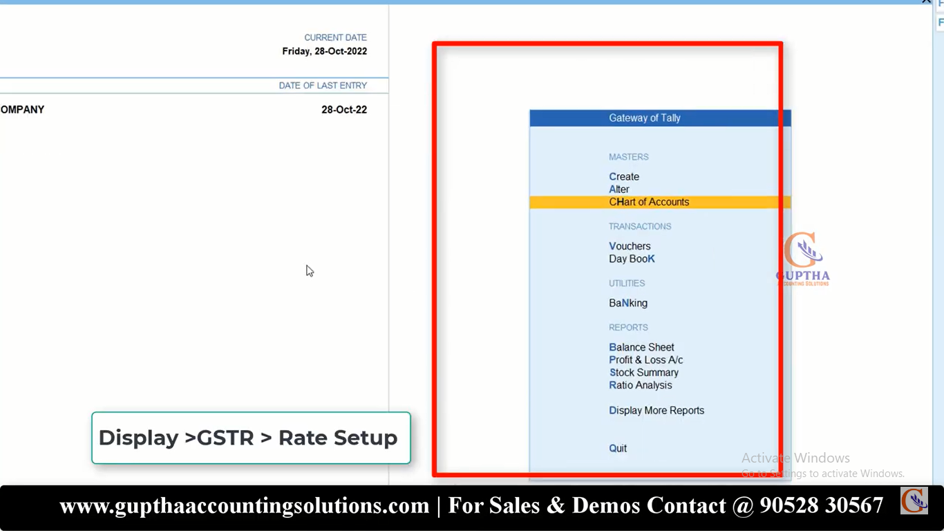 How To Validate HSN Code In Tally Prime In Telugu Guptha Accounting